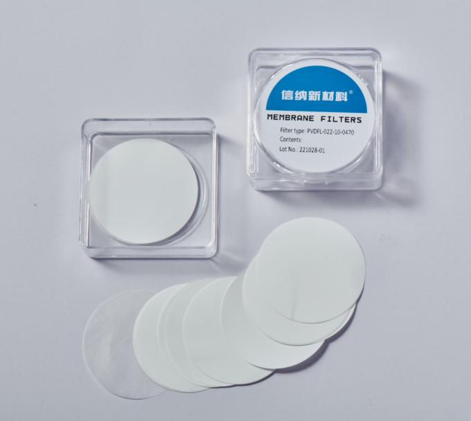 0.22μm 47mm Hydrophobic PVDF Membrane Filter Disc Non sterile 50/Pk