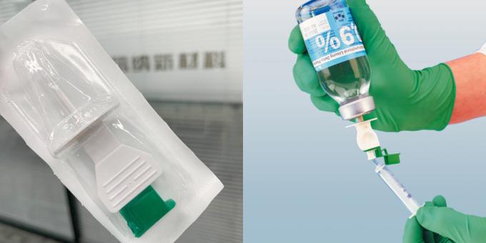 Sterile Non Vented Infusion Accessories IV Dispensing Pin Transfer Spikes