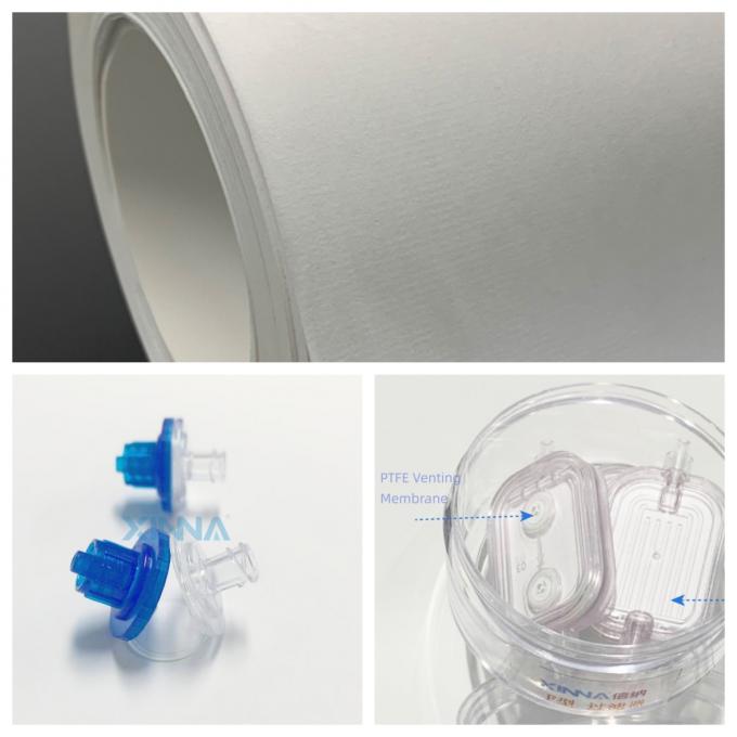 Hydrophobic Expanded PTFE Membrane 0.22 Micron With Polypropylene ...