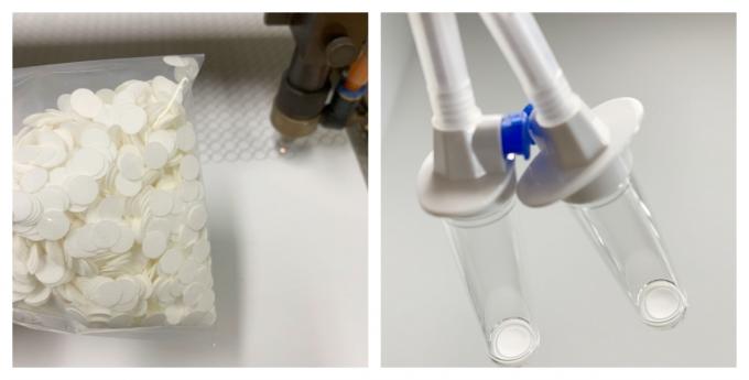 Auto Air Stop PES Membrane Disc Filter For Infusion Sets