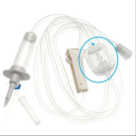 Disposable Air Vented In-Line IV Filters for Infusion set